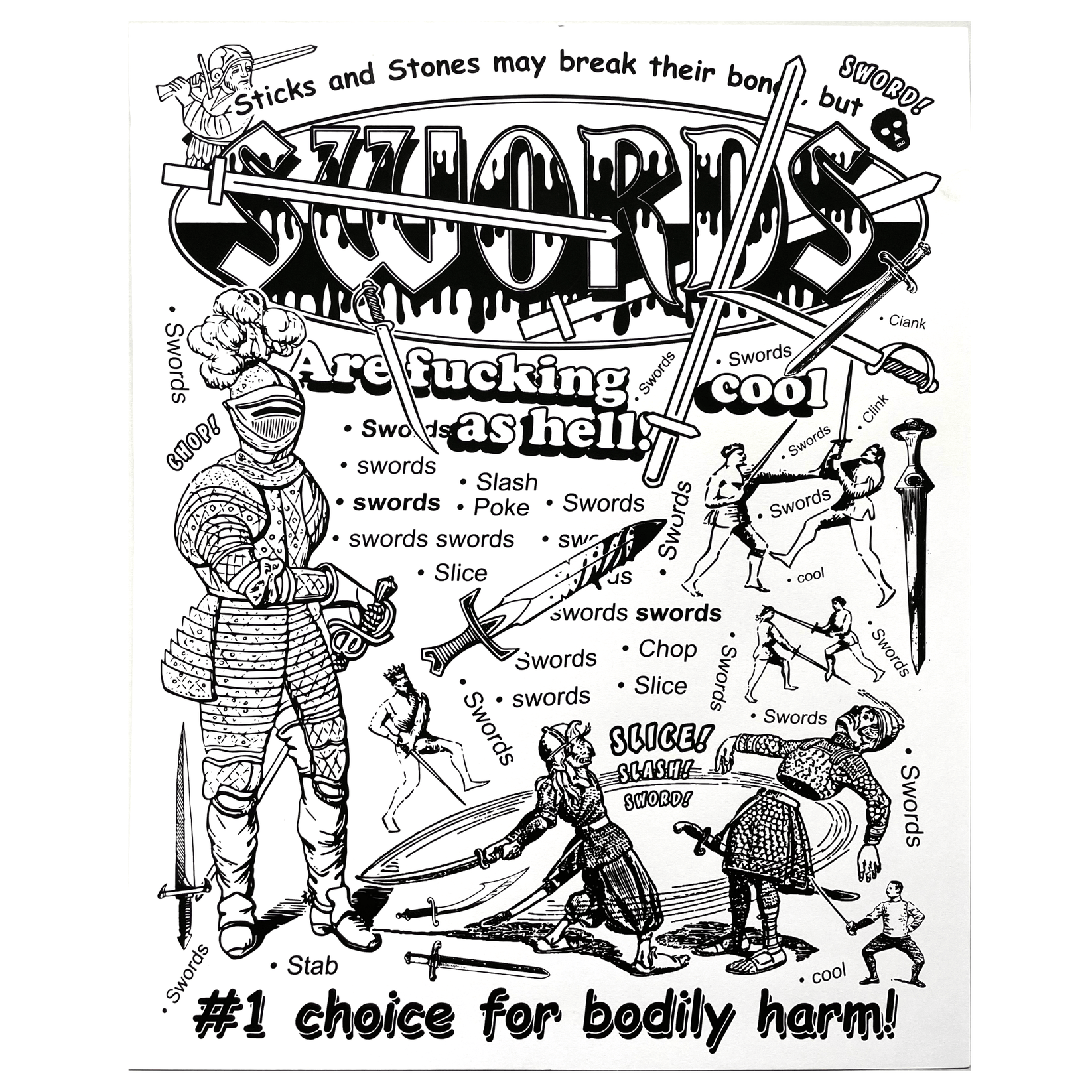 "Swords" poster – Arcane Bullshit