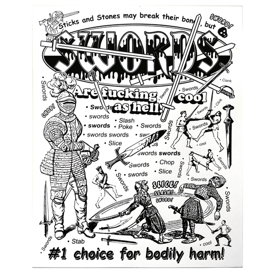 "Swords" poster – Arcane Bullshit
